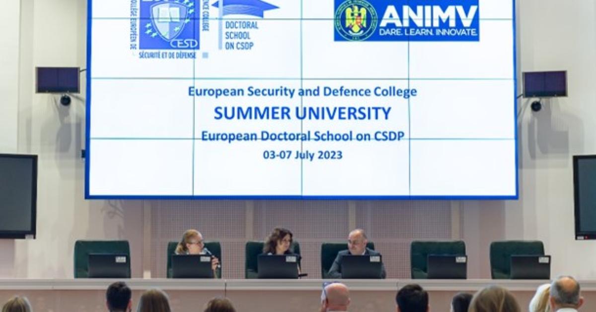 The Doctoral School on CSDP managed by the European Security and ...